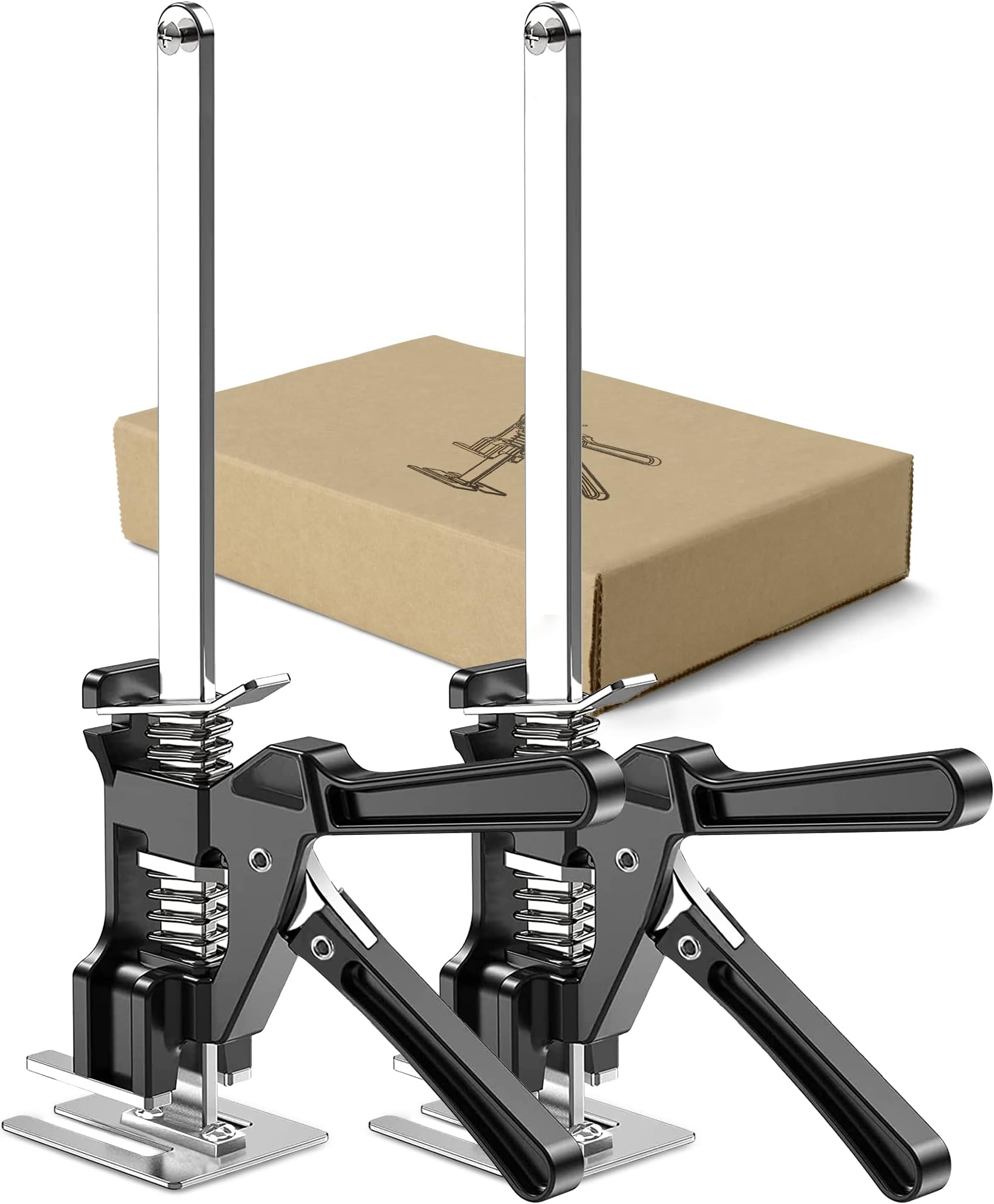 QWORK Tile Locator, Tile Leveling System, 6 Pack Wall Tile Height ...