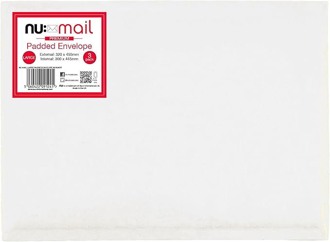 Nu Mail Large Padded Envelope 3 Pack : Amazon.co.uk: Stationery ...
