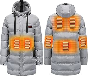 Amazon.com: Safety Certification Heated Coat for Men Adjustable ...