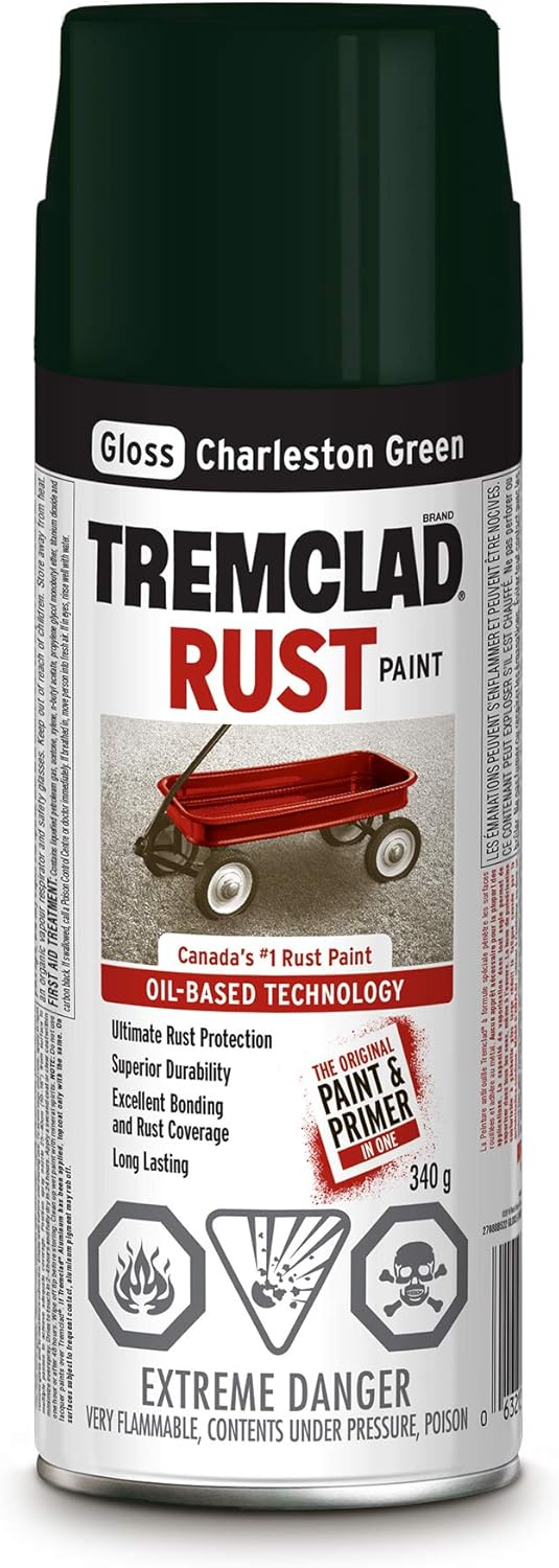 Rust-Oleum Tremclad Oil-Based Rust Paint in Charleston green 340g ...