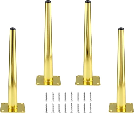 Amazon.com: Seimneire 4pcs 10 Inch Furniture Legs, Straight Conical ...