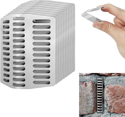 25PCS Stainless Steel Weep Hole Covers for Brick Walls, Cuttable or ...