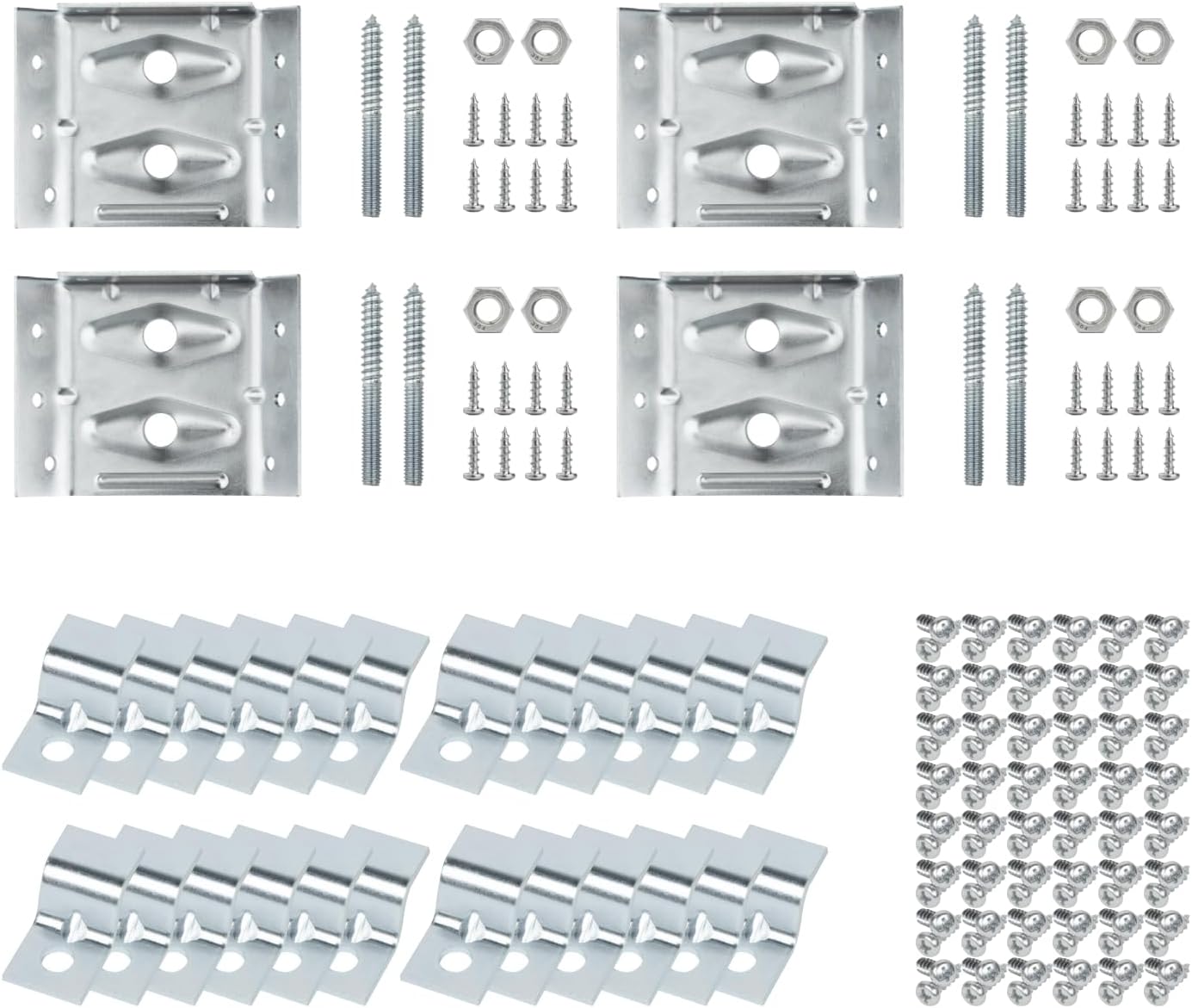 Amazon.com: POWERTEC Surface Mount Corner Brackets & Table Top Fastener ...
