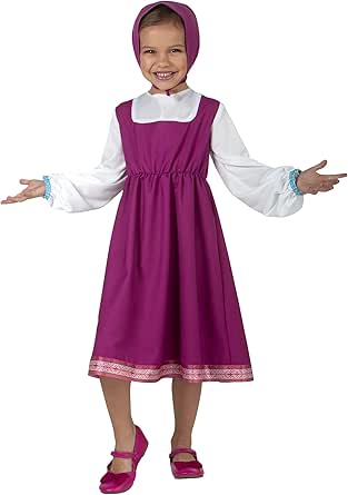 Amazon.com: LF Centennial Pte. Girl's Masha and The Bear: Masha Costume ...