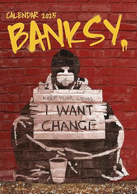 Banksy 2025 Calendar, A3, Full Colour, Wirobound : Amazon.co.uk ...