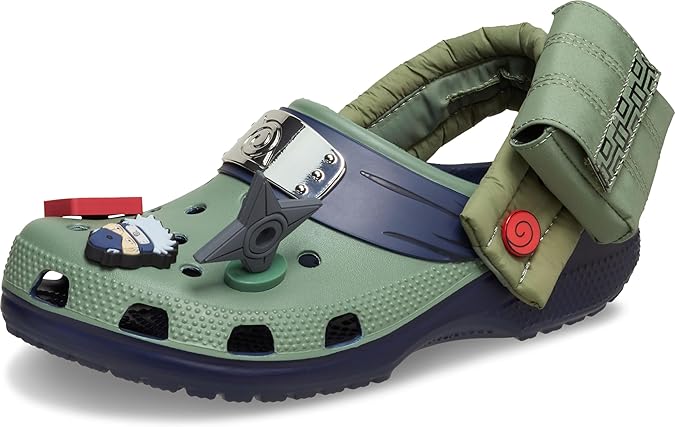 Amazon.com | Crocs Unisex Adult Naruto Classic Clog, Navy, 3 Men/5 ...