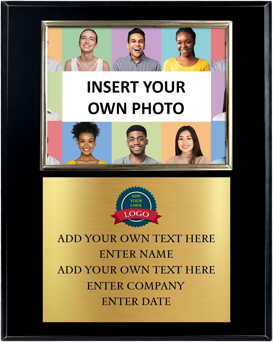 Amazon.com: Personalized Photo Insert Plaque - Personalized Plaque ...