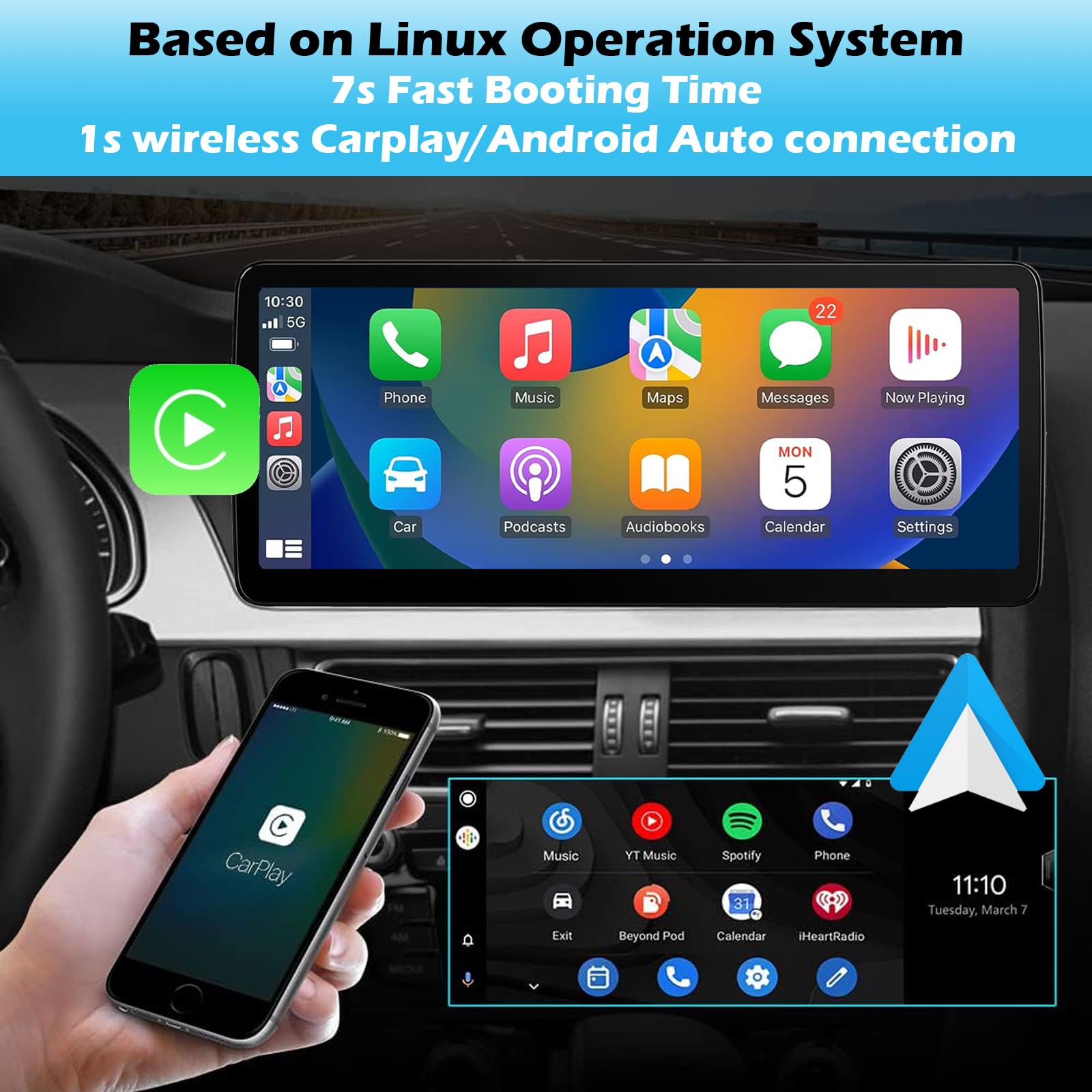Snapklik.com : Linux 12.3" Car Stereo Radio For Toyota Corolla 2009 ...