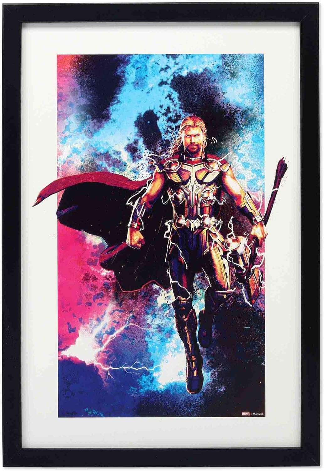 Amazon.com: Marvel Thor Floating Framed Wood Wall Decor - Retro Thor ...