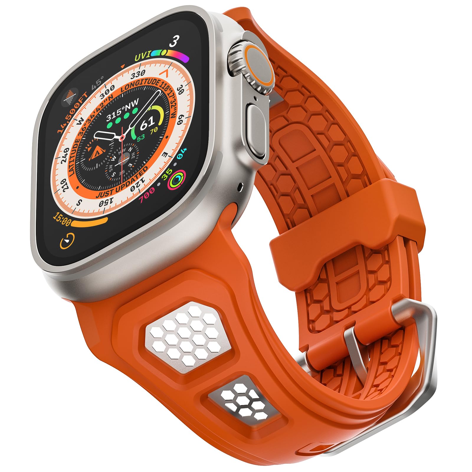 Amazon.com: ULTIMAL Compatible with Apple Watch Band 49mm/45mm/44mm ...