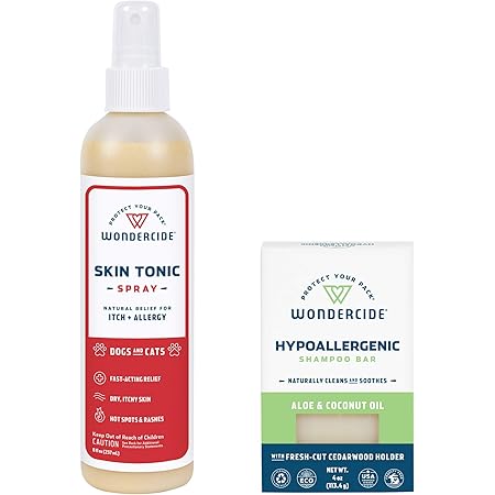 Amazon.com : Wondercide - Skin Tonic Hot Spot & Itch Relief Spray for ...