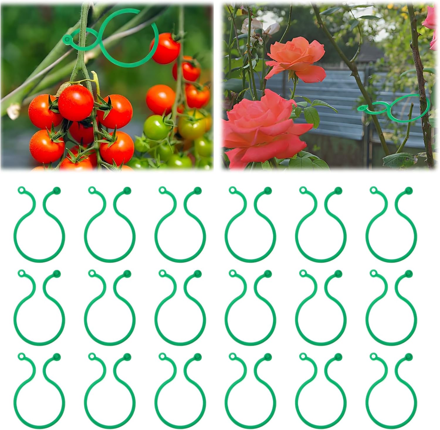 Amazon.com: Secured Plastic Plant Clip, Plant Support Clips, 2024 ...