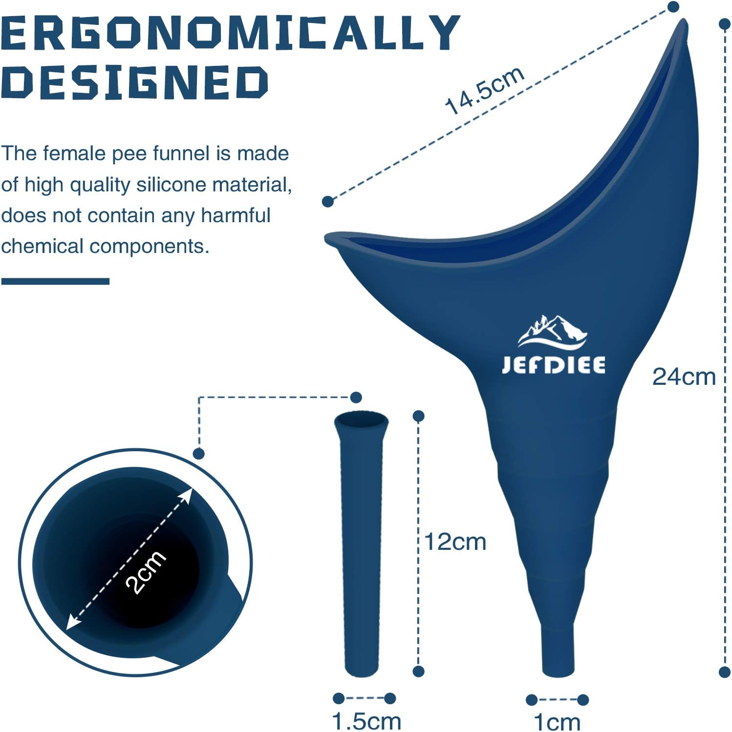 Reusable Silicone Female Urination Device, Portable and Lightweight ...