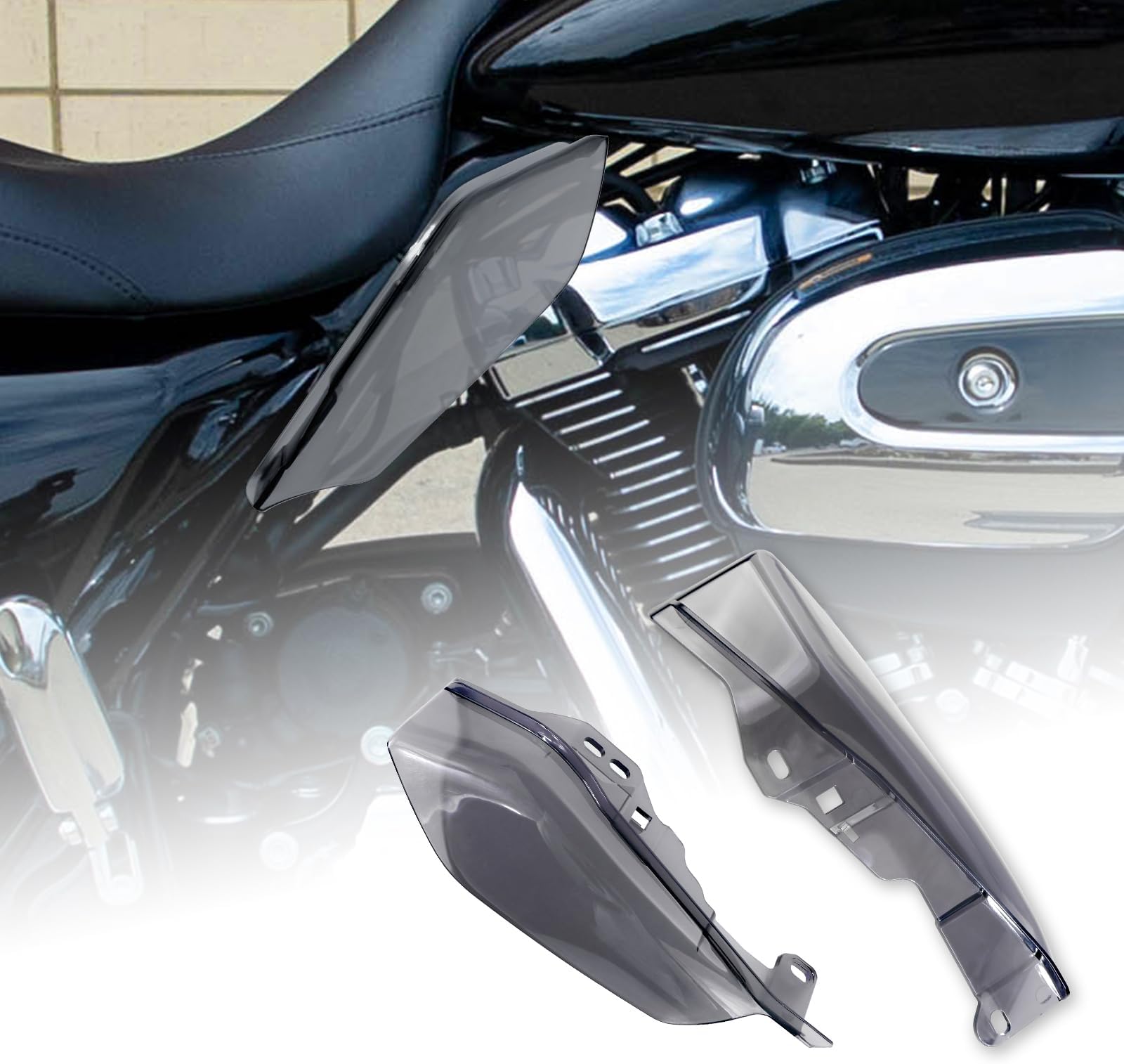 Amazon.com: Dakchor Mid-Frame Air Deflectors for Harley Touring Road ...