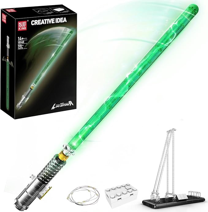 Amazon.com: Mould King 10140 Lightsaber Building Set, The Lightsaber ...