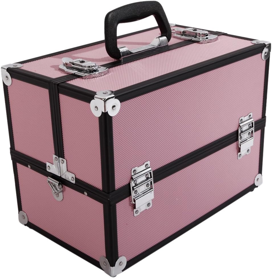 Amazon.com: funchic SM-2083 Portable Aluminum Alloy Makeup Train Case ...