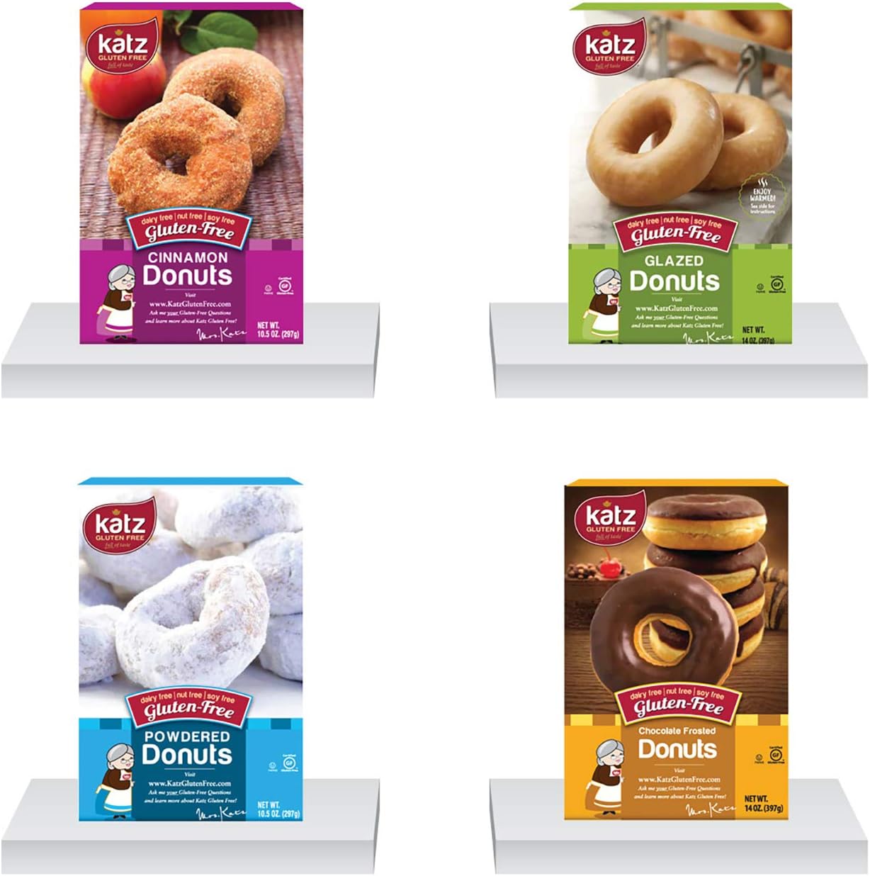 Amazon.com: Katz Gluten Free 8 Pack, 2 Crème Cakes, Vanilla and ...