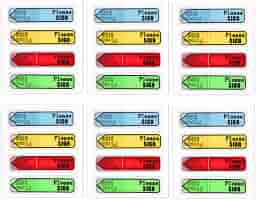 Sticky Flags 500pcs Stickers(5 Pack) Sign Here Labels, Initial Here ...