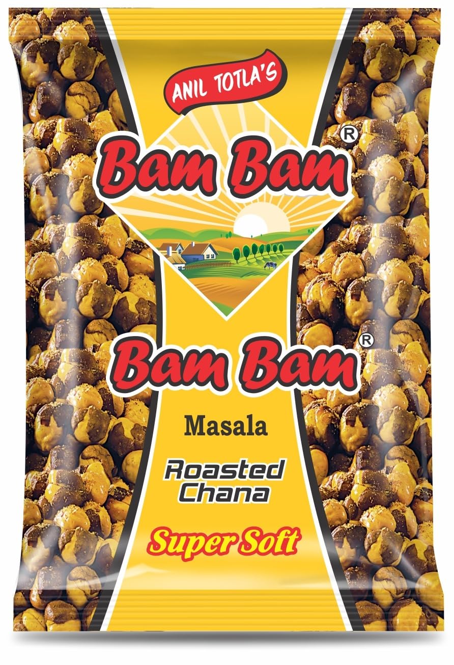 Bam Bam Roasted Chana Haldi Masala - Pack of 4 (200 gm pack) : Amazon ...