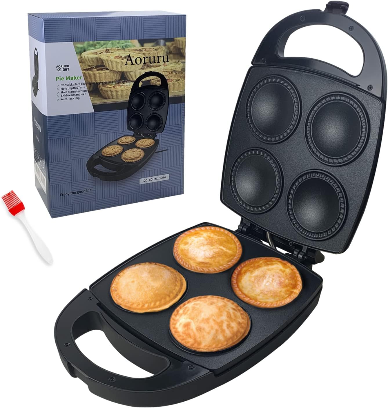 Amazon.com: Sensio Bella 13563 4 Slot Pie Maker, Almond: Kitchen Small ...