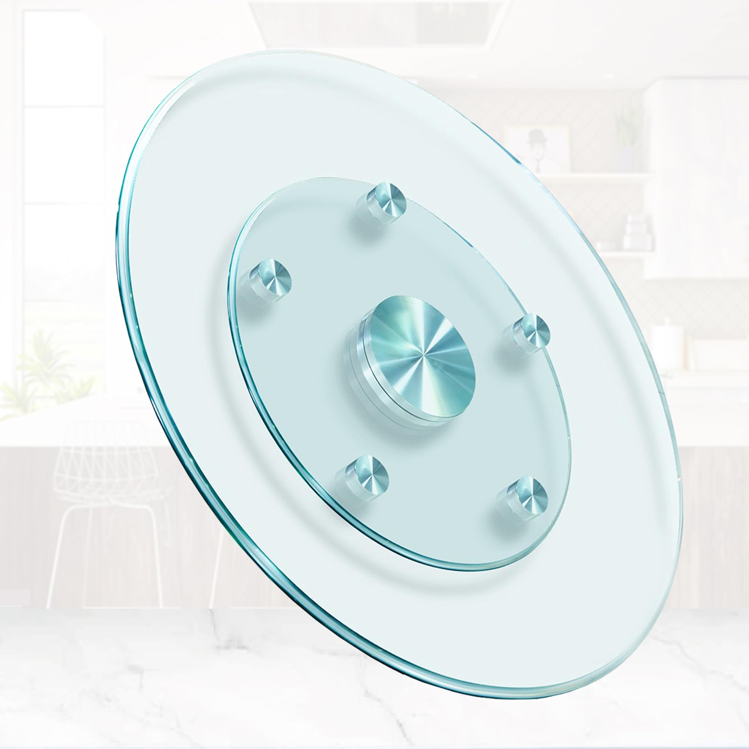 Amazon.com - Lazy Susan Tempered Glass Heavy Duty Turntable Round ...