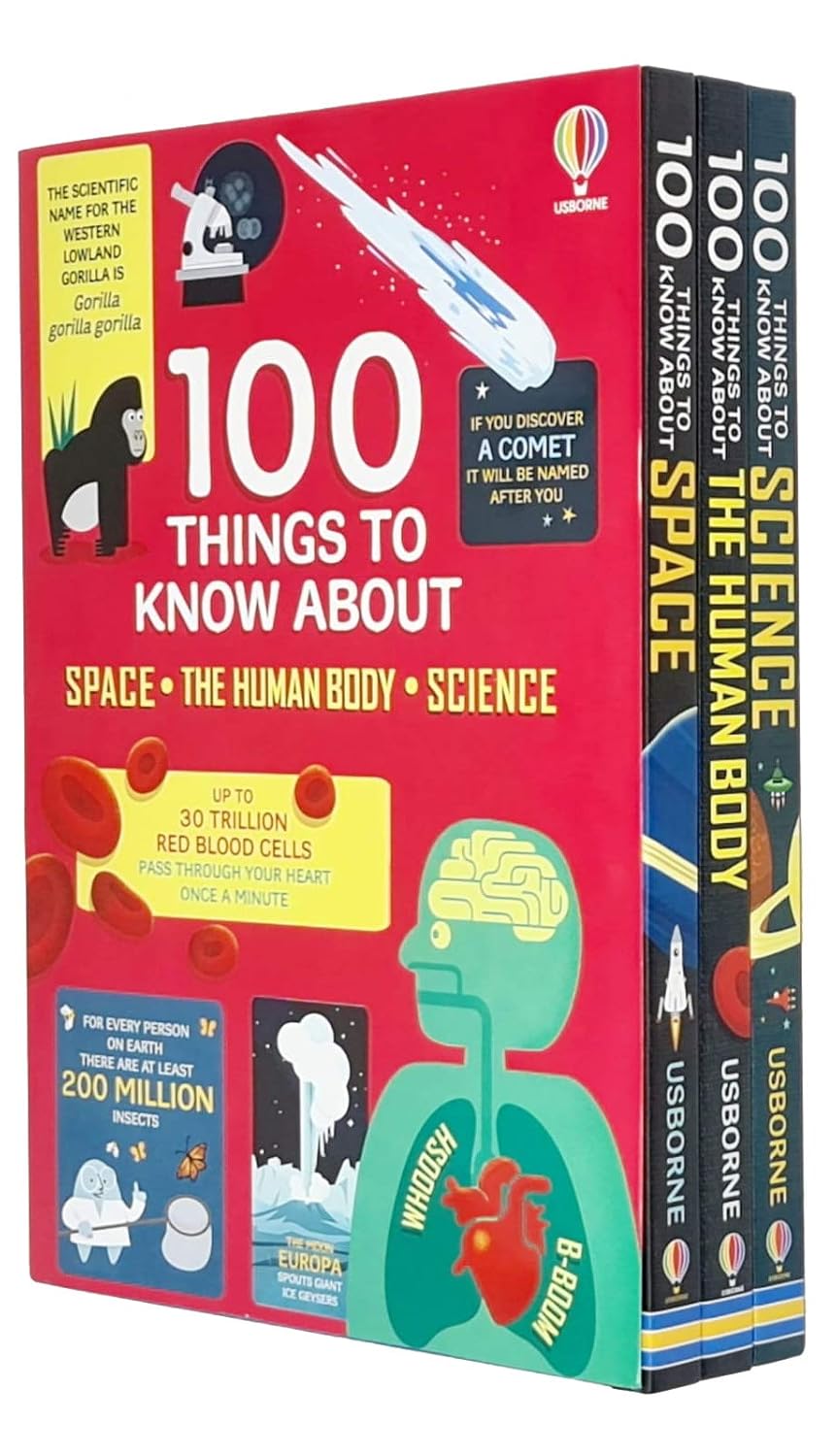 Amazon.com: Usborne 100 Things to Know About 3 Books Collection Set ...