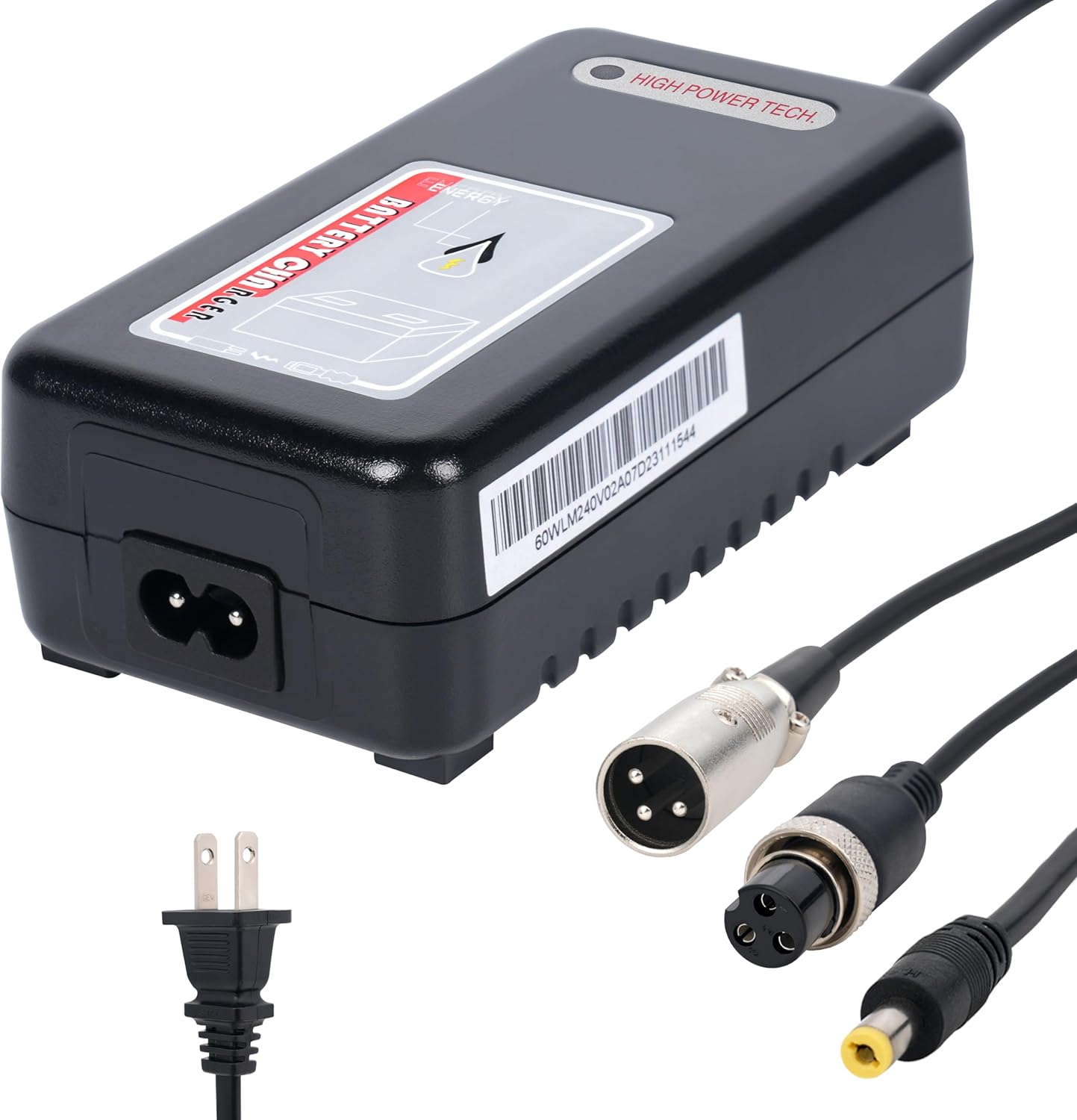 Amazon.com: CONVYU 24V 2A Rapid Battery Charger (3-pin XLR Connector ...