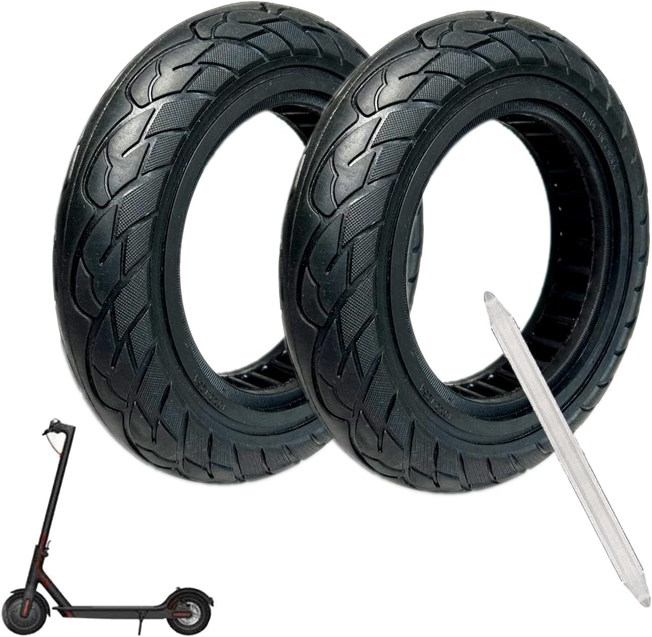 Amazon.com: 10x2.125 Scooter Tire Solid Tire, Electric Scooter 10 inch ...