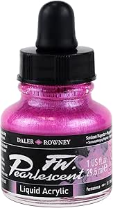 Amazon.com: Daler-Rowney FW Pearlescent Acrylic Ink Bottle Sundown ...