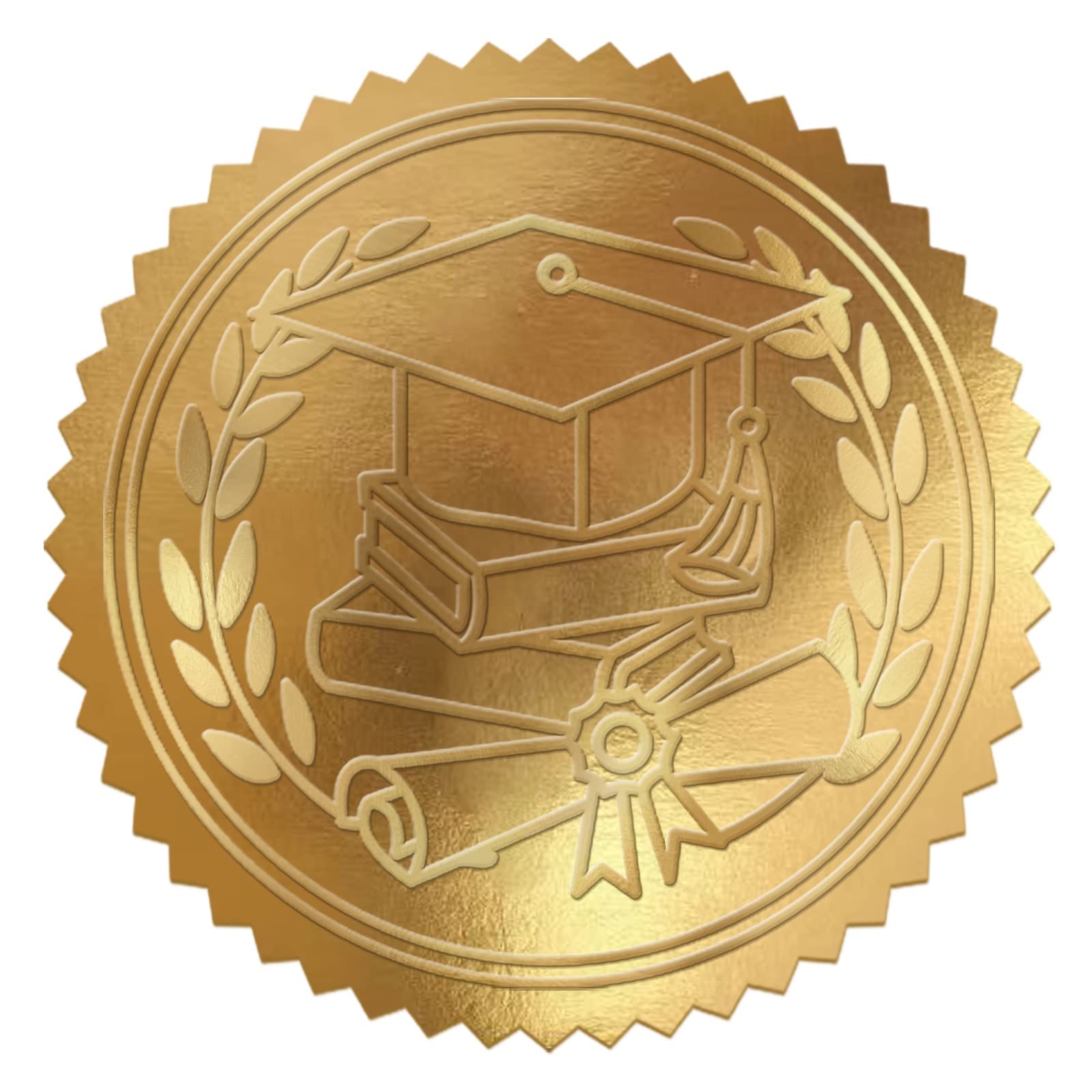 Amazon.com: Whaline 500Pcs Graduation Cap Foil Seal Sticker Embossed ...