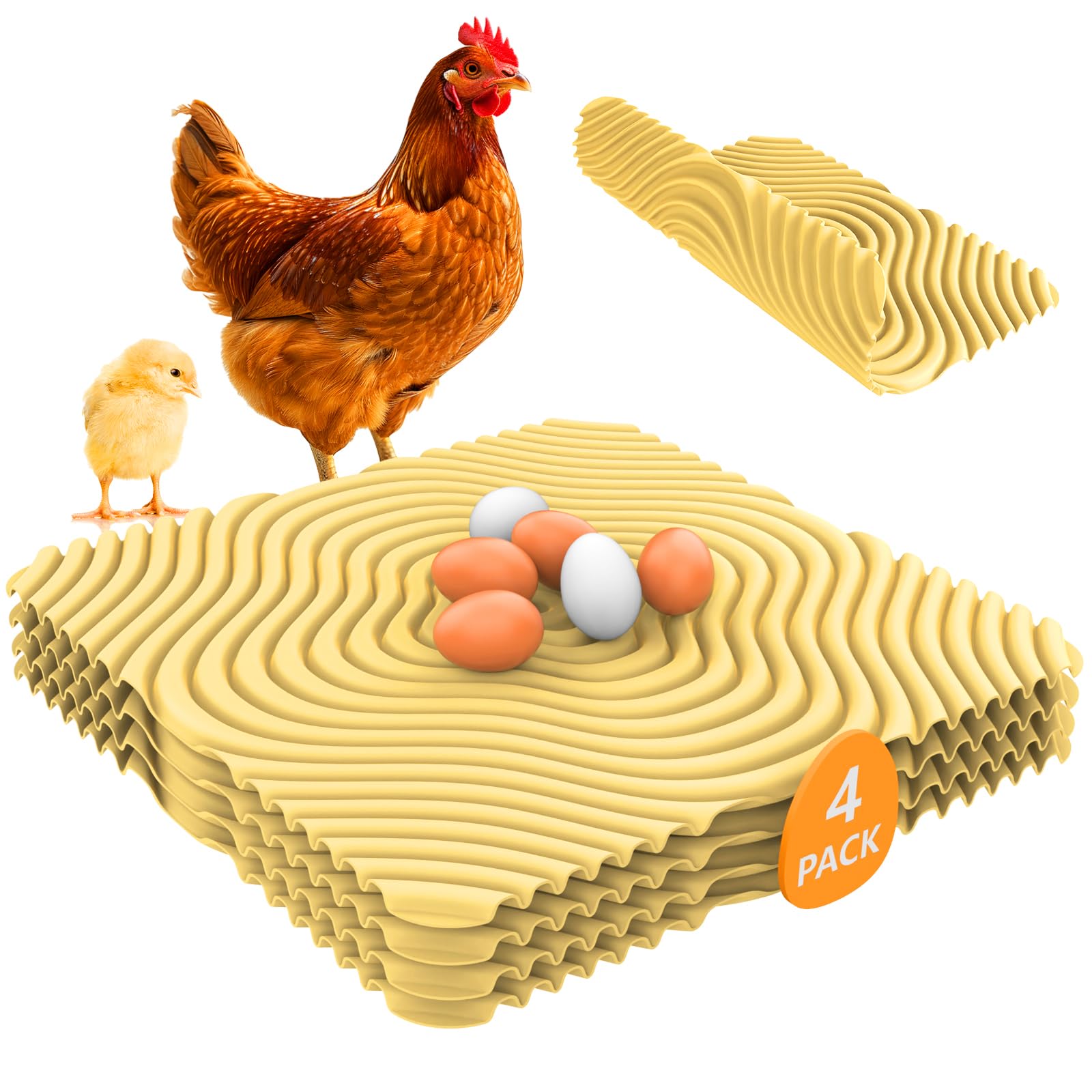 Amazon.com: Chicken Nesting Pads for Coop, Double Side Nesting Box Pads ...