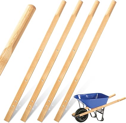 Amazon.com: Gisafai 2 Pairs Wood Wheelbarrow Handles 60'' Heavy Duty ...