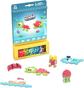 PLUS PLUS - Puzzle by Number Activity Pad - Ocean - 125 Pieces ...