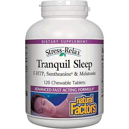 Amazon.com: Stress-Relax Chewable Tranquil Sleep by Natural Factors ...