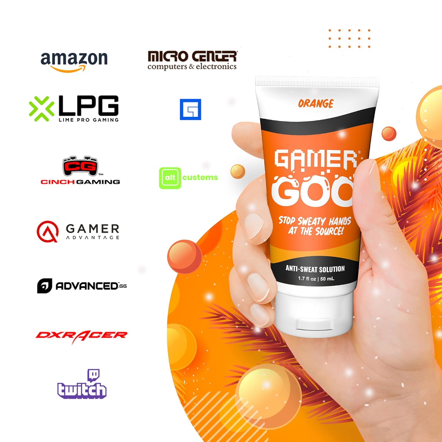 Buy Gamer Goo - Antiperspirant for Hands, Non-Sticky Drying Lotion for ...