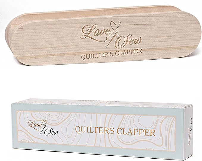 Love Sew Quilters Clapper - Unfinished Wood Tailors Clapper Multi ...