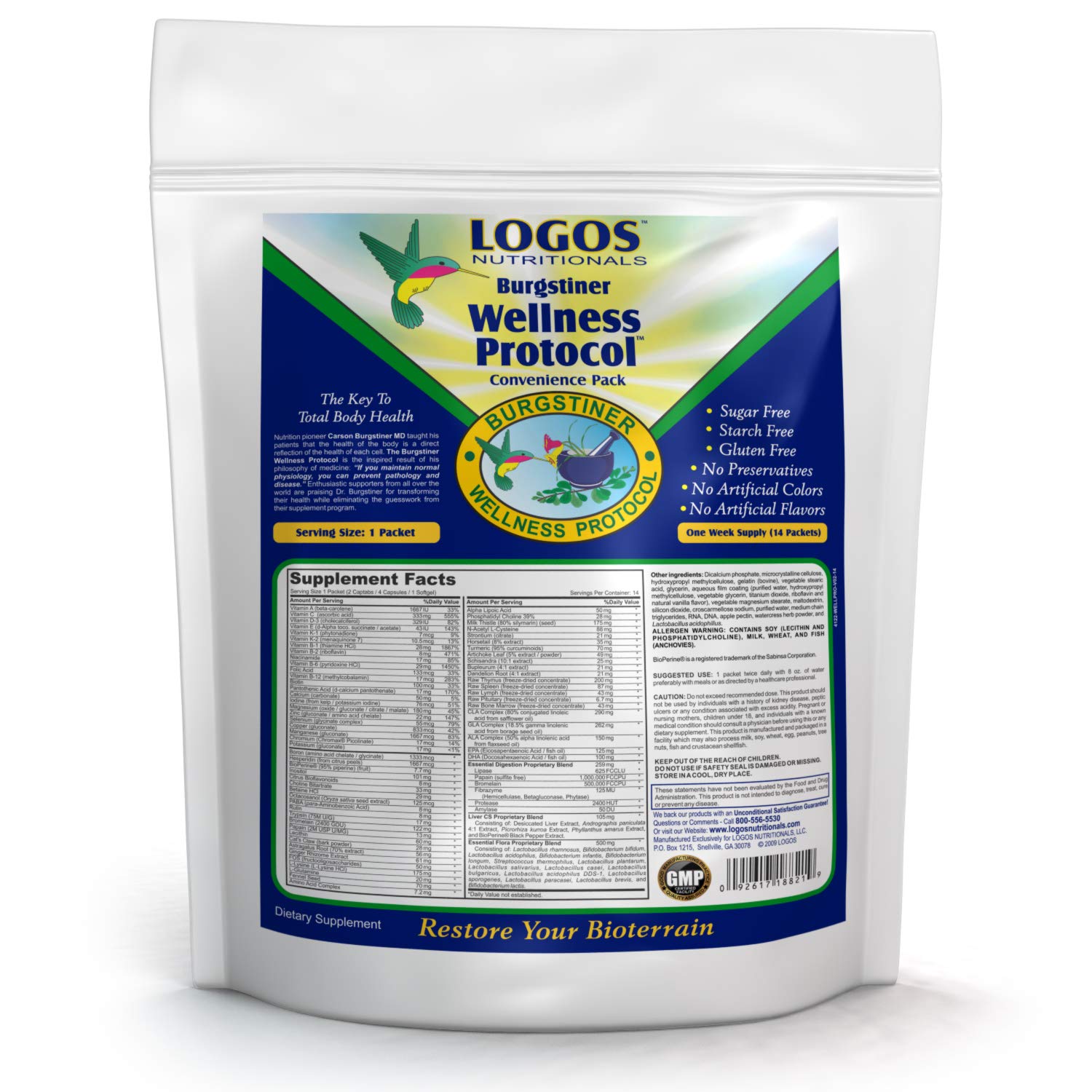 Amazon.com: logos nutritionals Multivitamin Packs |14 Vitamin Packs for ...