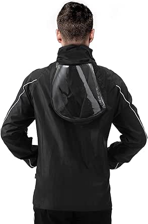 Amazon.com: PEAK Rain Jacket for Men Lightweight Rain Coat Waterproof ...