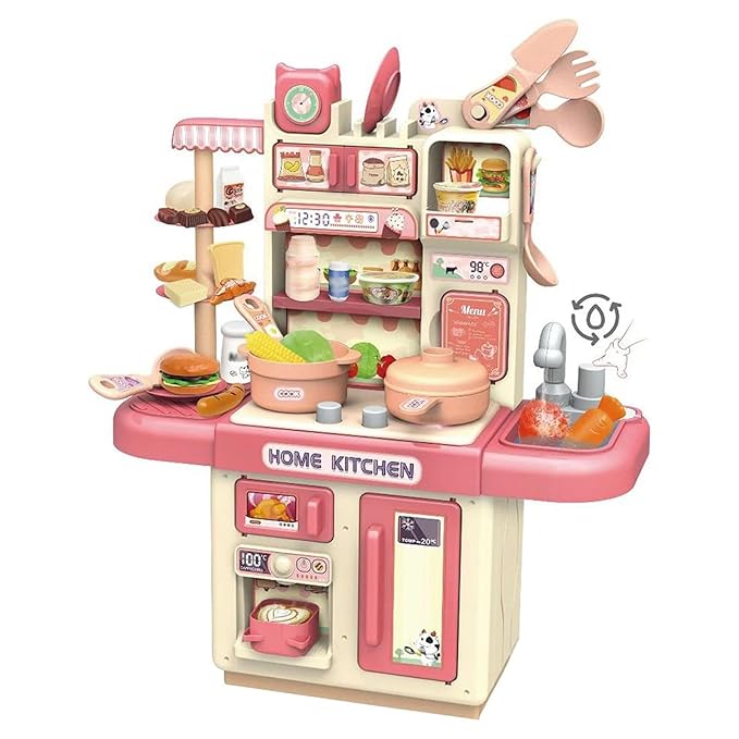 Buy Jack Royal Playing Home Kitchen Set with Gas Sound & Light, Running ...