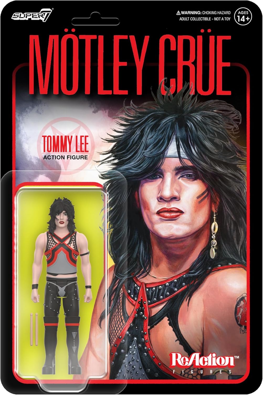 Amazon.com: Super7 Motley Crue Tommy Lee (Shout at The Devil) - 3.75 ...