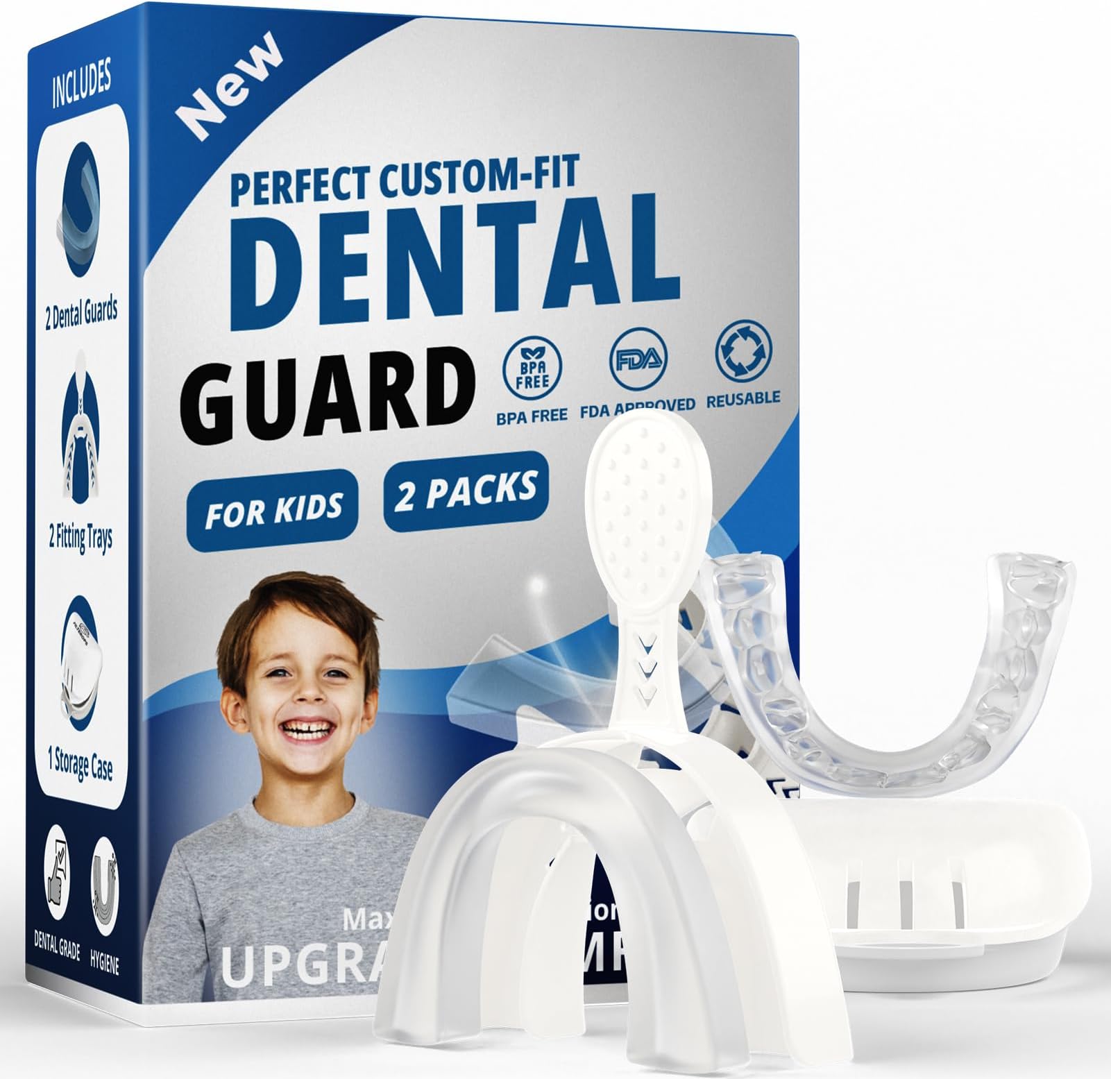 Amazon.com: Kids Mouth Guard for Teeth Grinding,Pack of 8, Comfortable ...