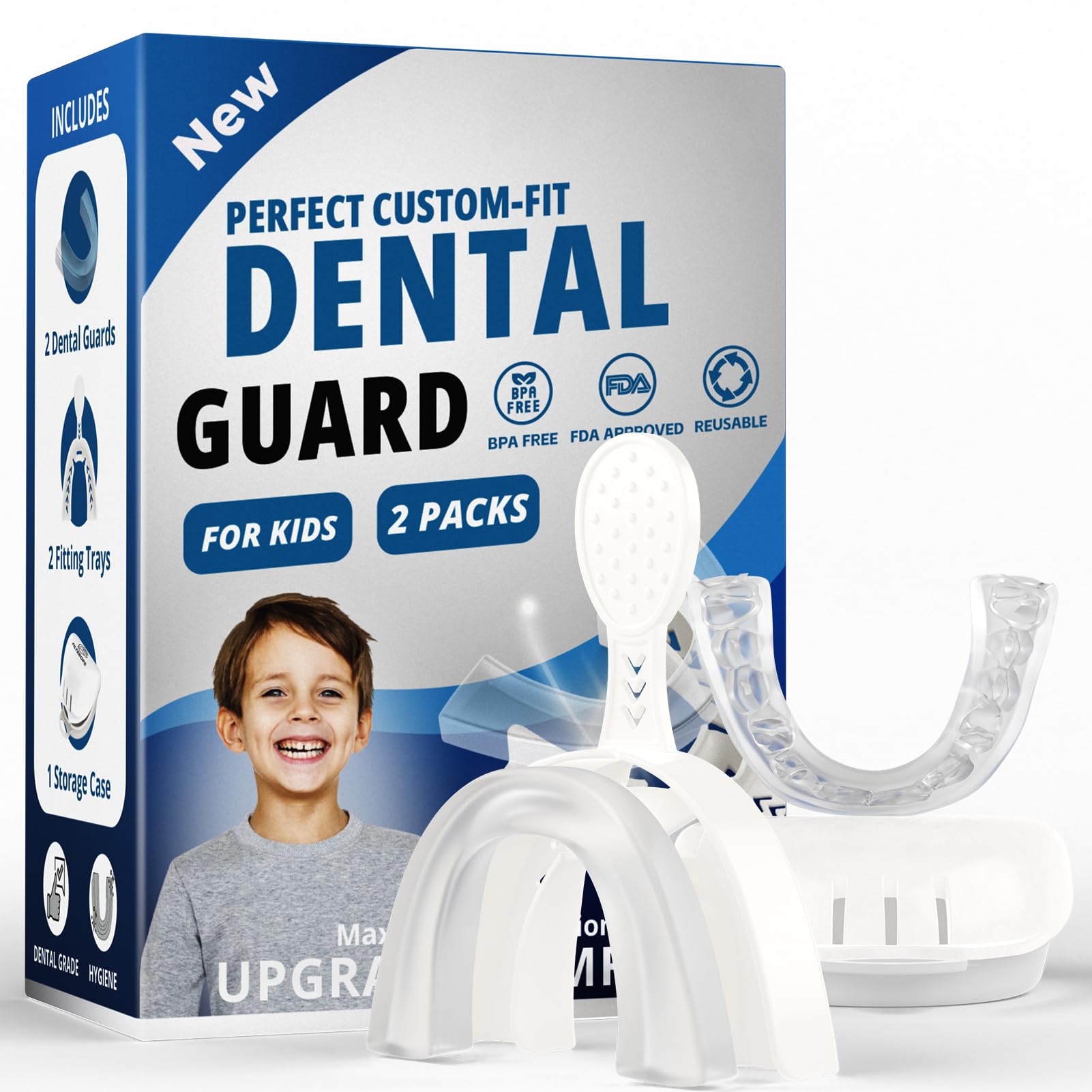 Amazon.com: Toddler Kids Mouth Guards for Teeth Grinding,2 Pack Toddler ...