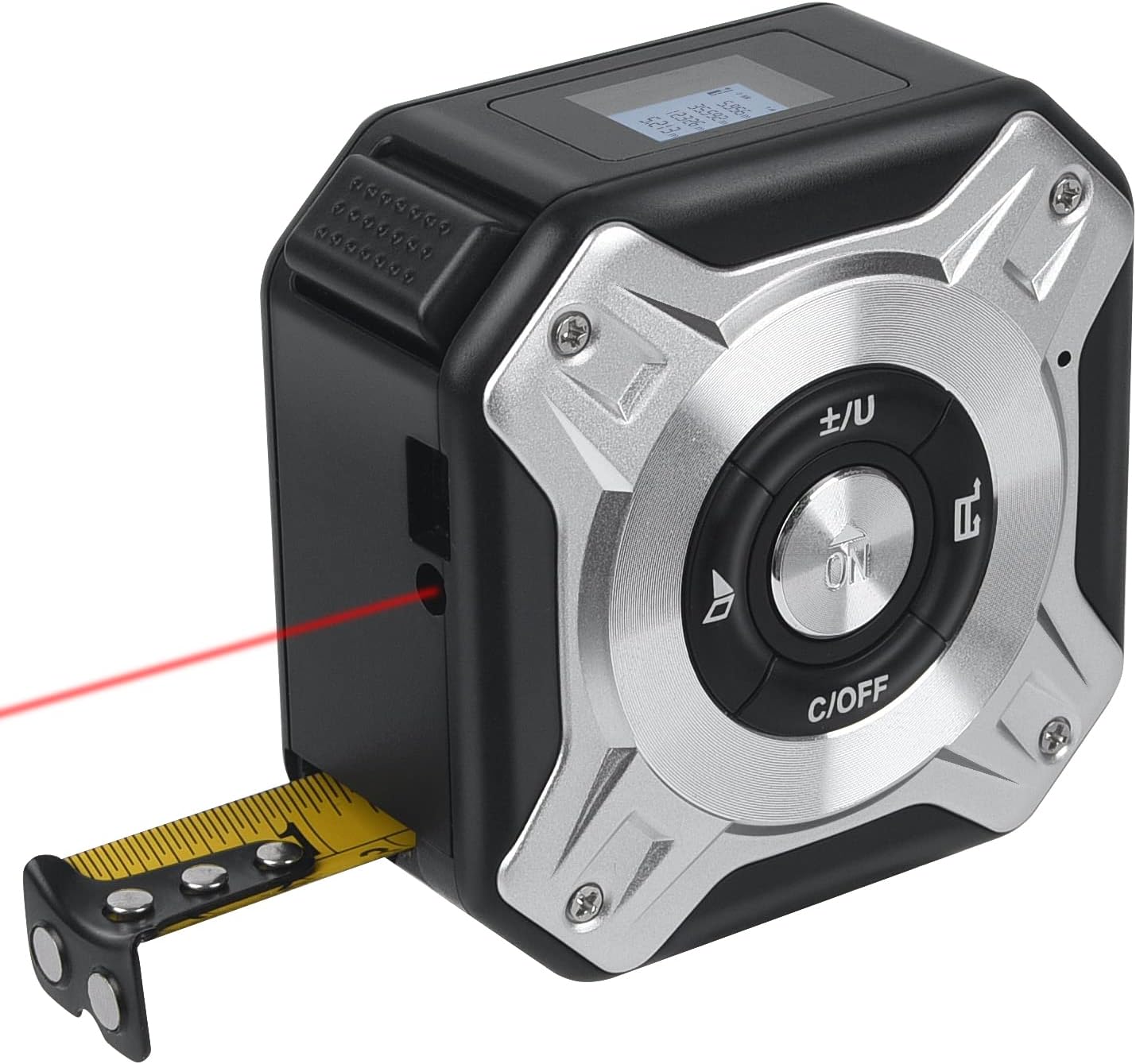 Zeerkeer Laser Tape Measure，2 in 1 Digital Laser Distance Meters w/ LCD ...