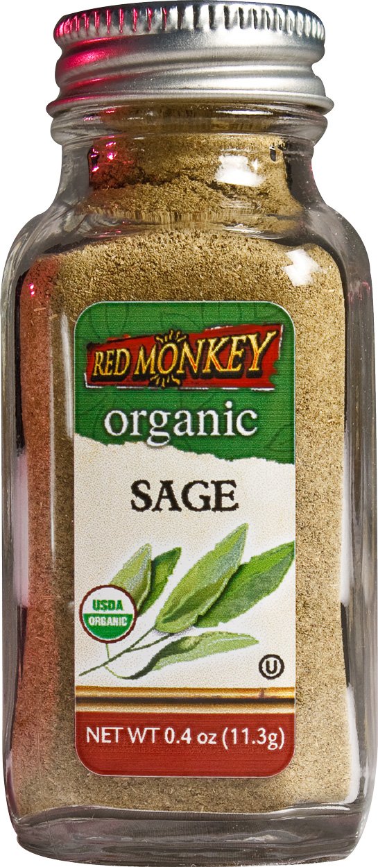 Amazon.com : Red Monkey Organic Sage, 0.4-Ounce Bottles (Pack of 6 ...