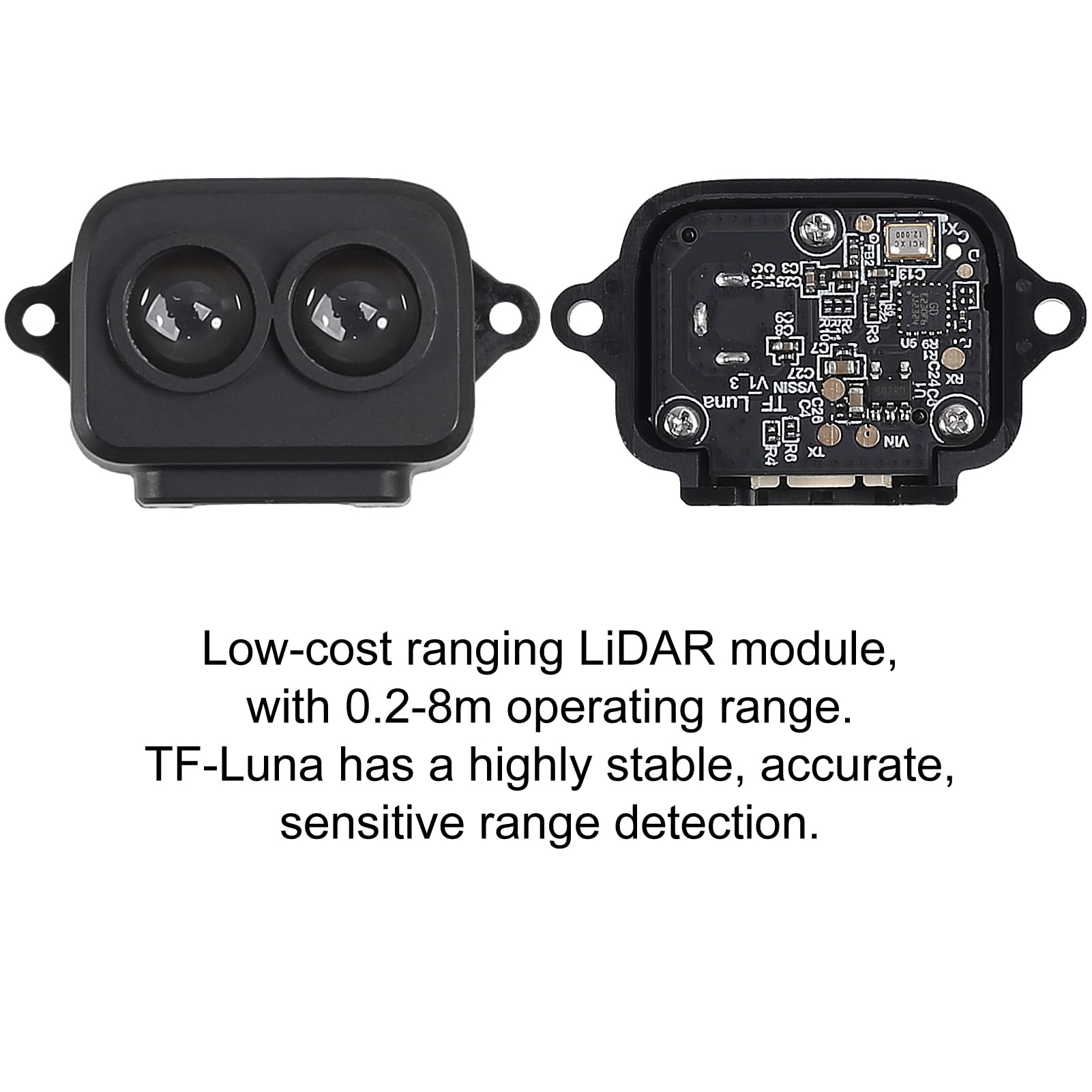 Lidar Scanner TF-Luna Single-Point Lidar Module Range Finder Sensor ...