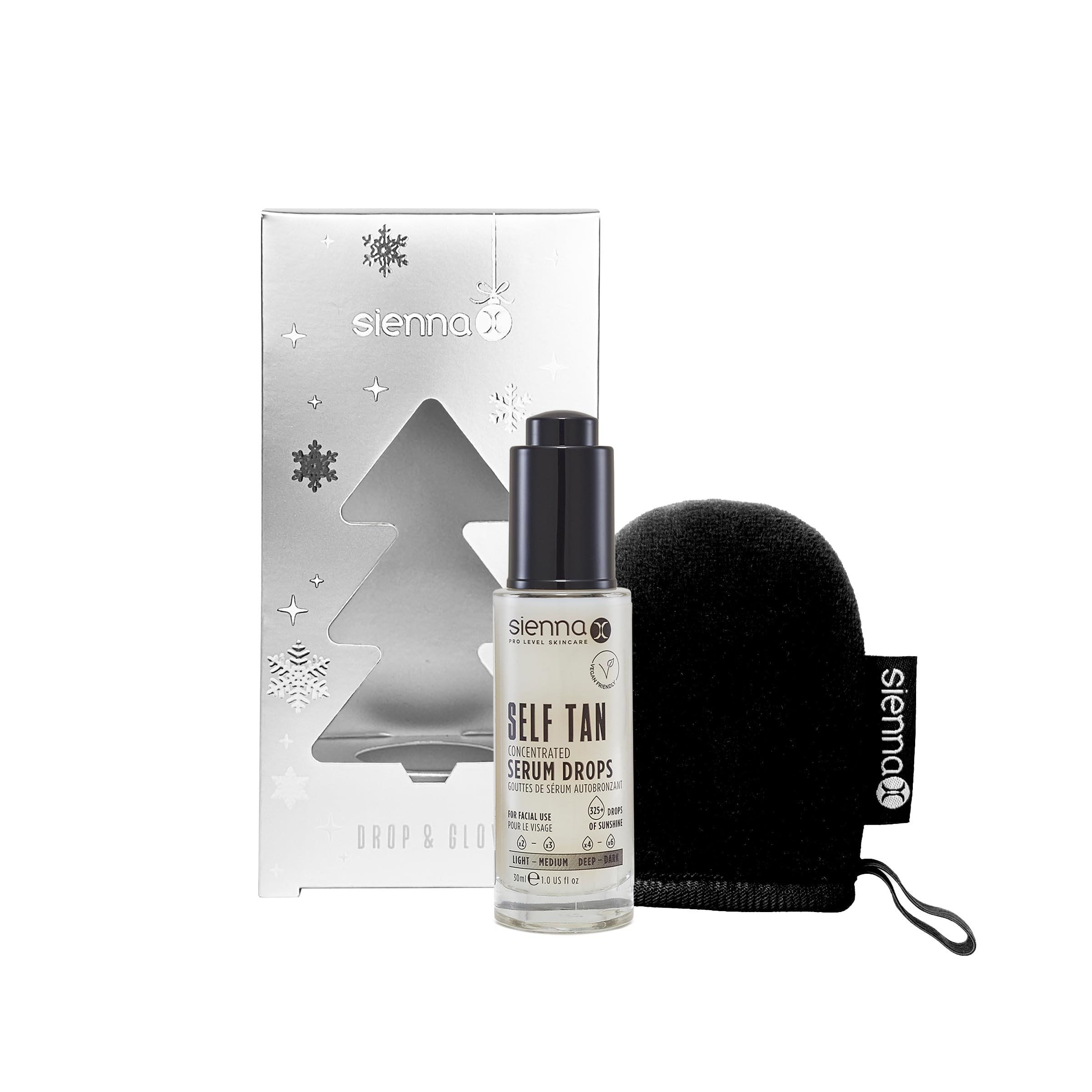 Sienna X Drop & Glow Gift Set | Containing 30ml Full-Sized Self-Tanning ...