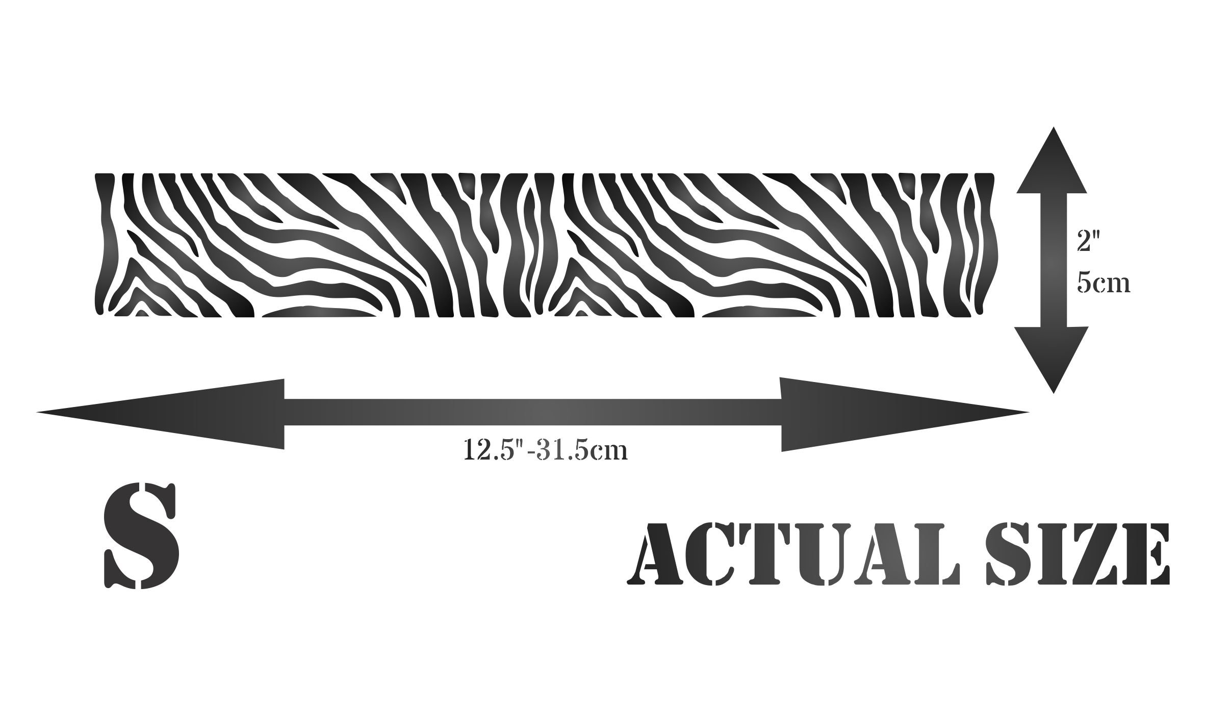 Zebra Stripe Stencil