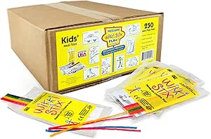 Wikki Stix Mini Play Paks, 250 Individual paks! Great for Restaurants ...
