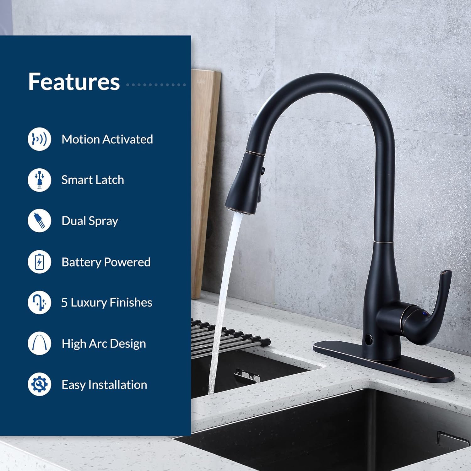 Snapklik.com : Bio Bidet Flow Touchless Kitchen Faucet