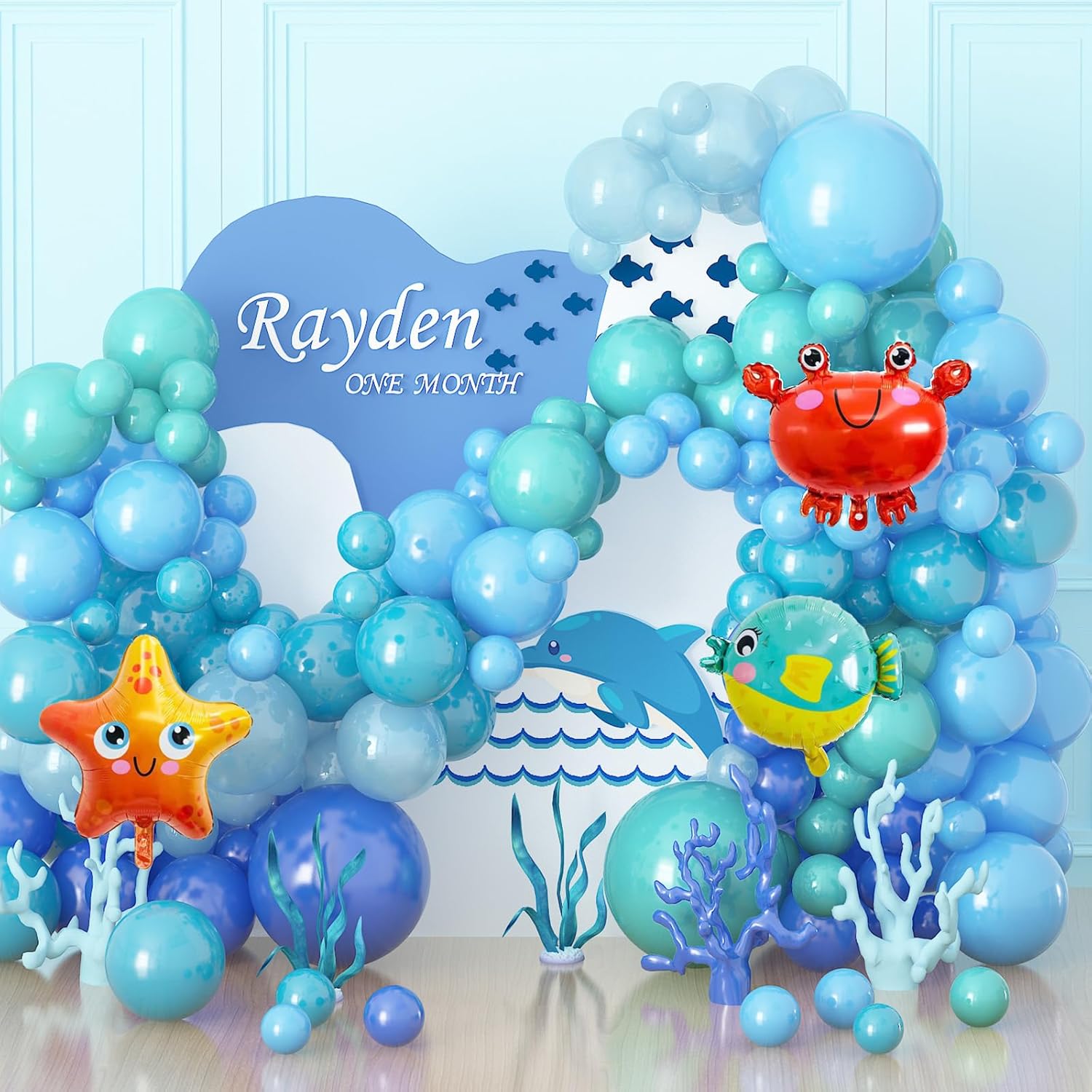 Amazon.com: Sea Balloon Arch, Ocean Sea Balloon Arch Garland with ...